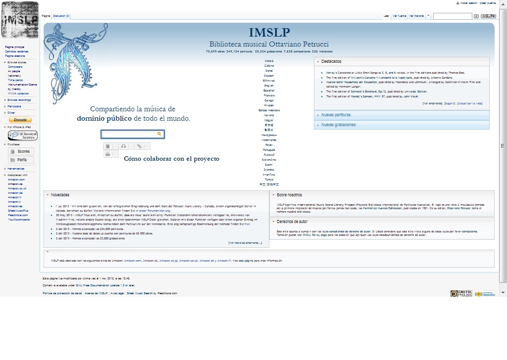 The International Music Score Library Project (IMSLP) – EL ...